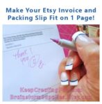 Etsy Tip! How to Reduce Receipt and Packing Slip Size!